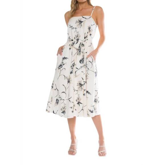 Matty M | Dresses | New Matty M Anita Midi Dress In Natural | Poshmark